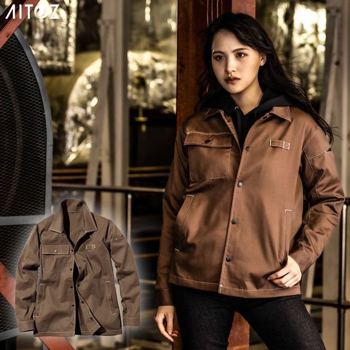 アイトス AITOZ コーチジャケット（男女兼用） ユニセックス 50120 032.モカ : スポーツショップ グラスホッパー - 通販 - Yahoo!ショッピング