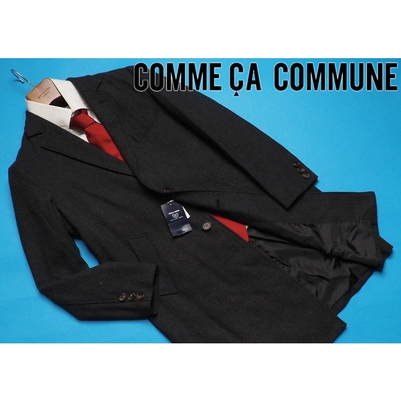 COMME CA COMMUNE（コムサ コミューン） 新品定価2万円 ウールライク ツイード チェスターコートM灰(08) 02WE02 : Factory Outlet Talat ...