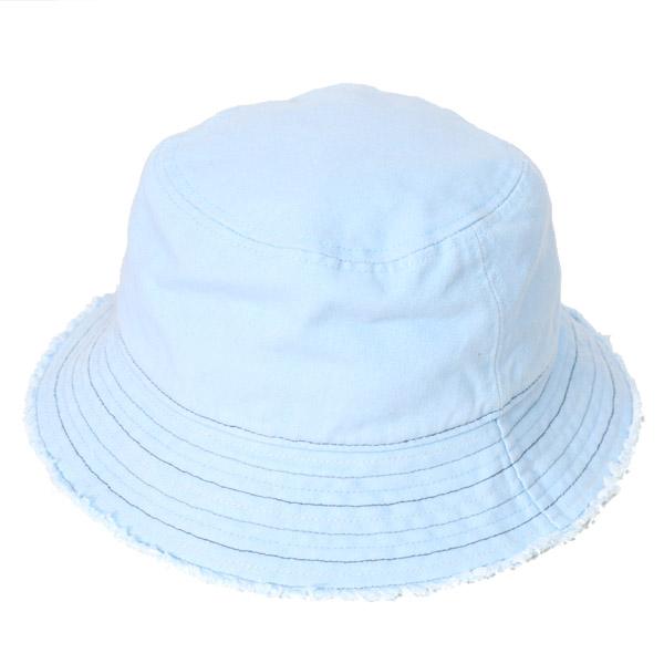 TORY BURCH トリーバーチ 帽子 コットン フリンジ ワンポイント ロゴ バケット ハット バケハ サファリハット クールダスティ ...