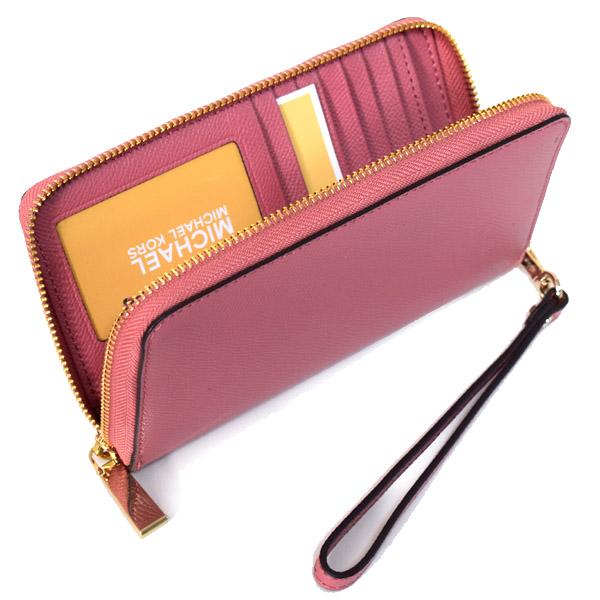 マイケルコース コンパクト財布 MICHAEL KORS クロスグレインレザー