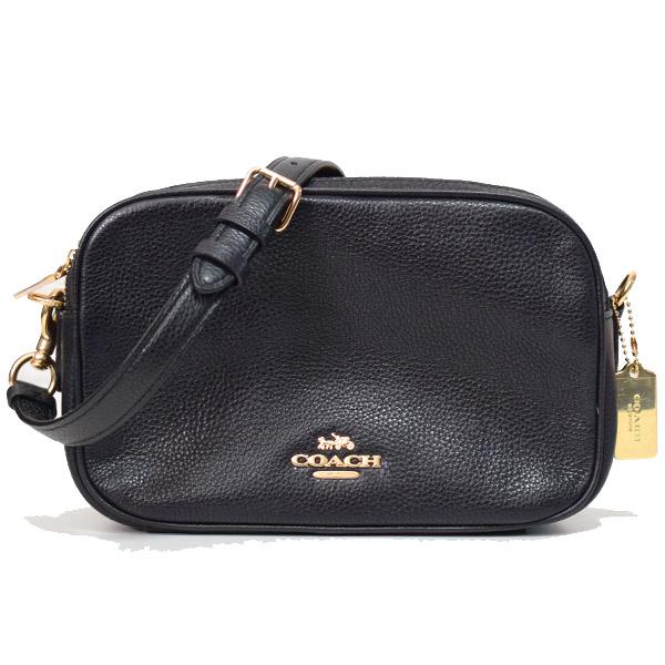 COACH コーチ バッグ ペブルレザー ジェス ダブルジップ クロスボディ 2way クラッチ ショルダーバッグ ブラック 39856 ...
