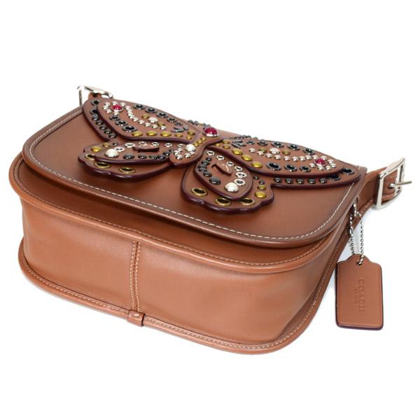 COACH（コーチ） バッグ カーフレザー アップリケ スタッズ バタフライ