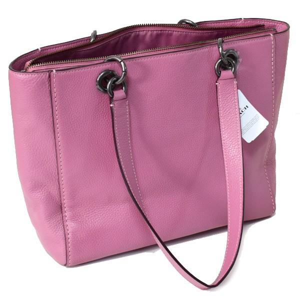 コーチ バッグ COACH ペブルレザー ジェス ジップ トート チェーン バッグ ピンクローズ 76701 : 76701a : ブランド ...