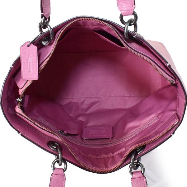 コーチ バッグ COACH ペブルレザー ジェス ジップ トート チェーン バッグ ピンクローズ 76701 : 76701a : ブランド ...