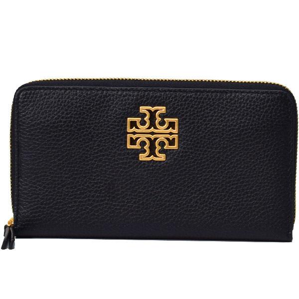 TORY BURCH トリーバーチ 財布 レザー ブリテン ロゴ ジップ コンチネンタル 長財布 ブラック 78567 : ブランド専門店 ...