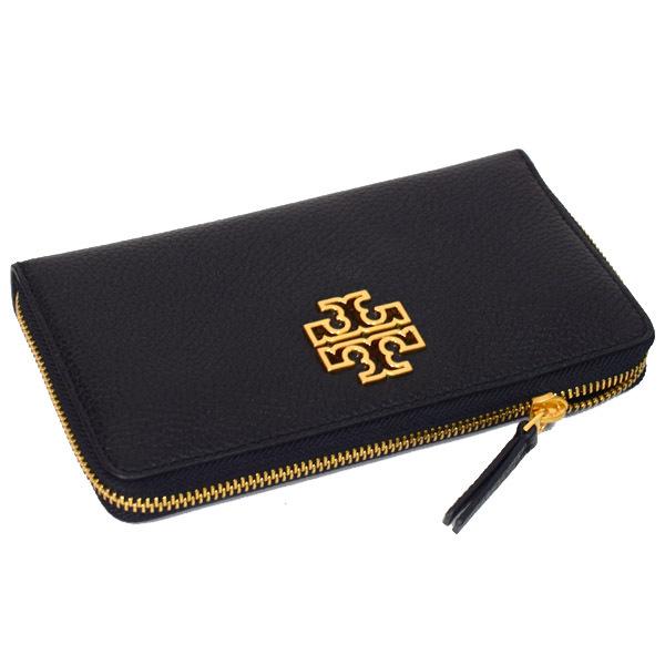 TORY BURCH トリーバーチ 財布 レザー ブリテン ロゴ ジップ コンチネンタル 長財布 ブラック 78567 : ブランド専門店 ...