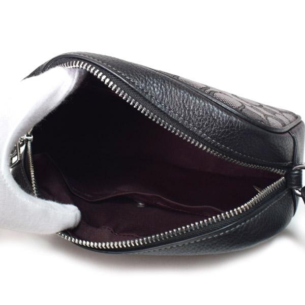 COACH コーチ バッグ ジャガード レザー シグネチャー ジェイミー ミニ カメラバッグ クロスボディー ショルダーバッグ スモーク× ...