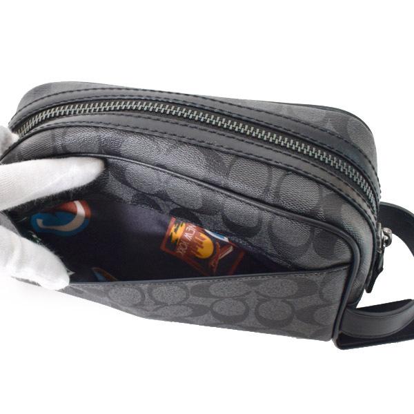 COACH（コーチ） バッグ メンズ コーティングキャンバス レザー シグネチャー オーバーナイト キット セカンド クラッチバッグ ...