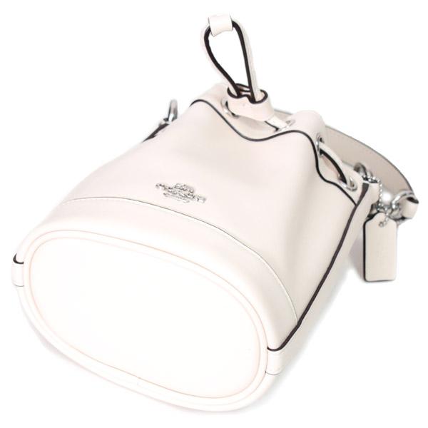 COACH コーチ バッグ レザー ミニ バケット バケツ型 2WAY クロスボディ 斜め掛け 巾着式 ショルダー ハンドバッグ チャーク ...