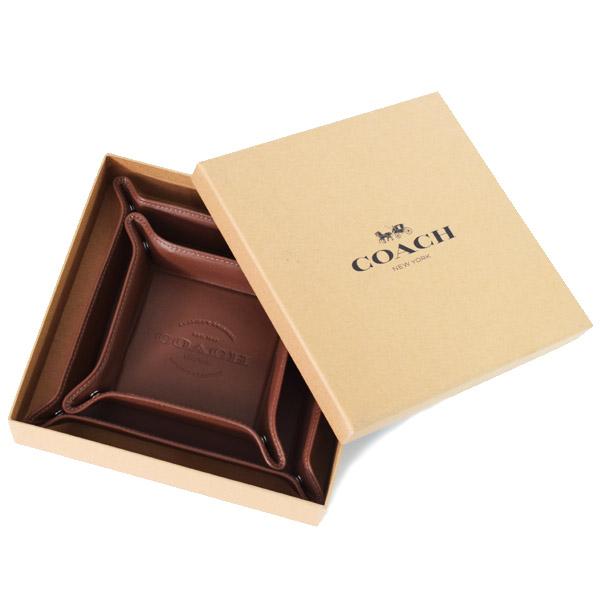 COACH（コーチ） トレイ レザー ロゴ バレット トレイ 2点セット 小物