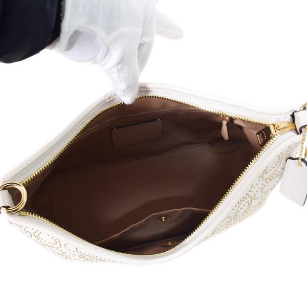 COACH コーチ バッグ ペブルレザー シグネチャー ローレル リベット スタッズ 2WAY ショルダー クロスボディ ハンドバッグ チャー ...