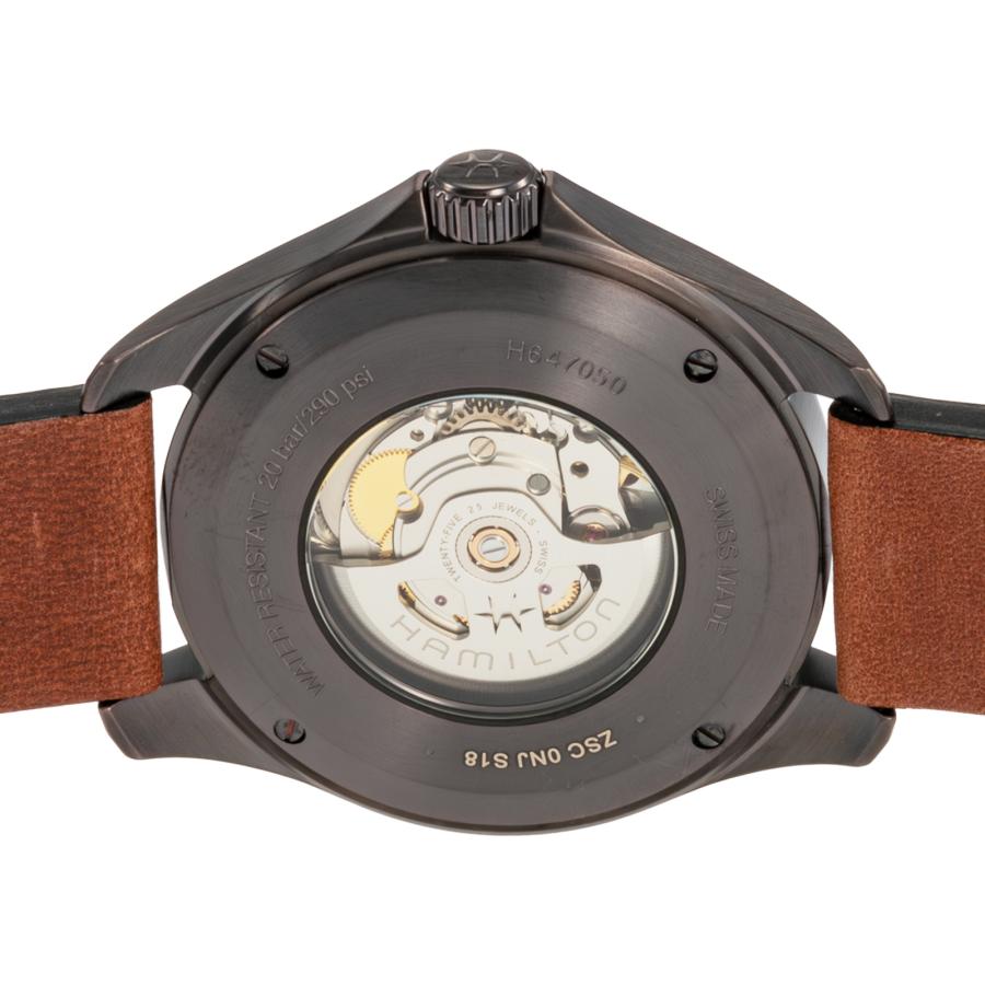 KHAKI AVIATION HAMILTON ハミルトン 腕時計 時計 自動巻 44mm メンズ アウトレット ブラック 機械式 サファイア ...