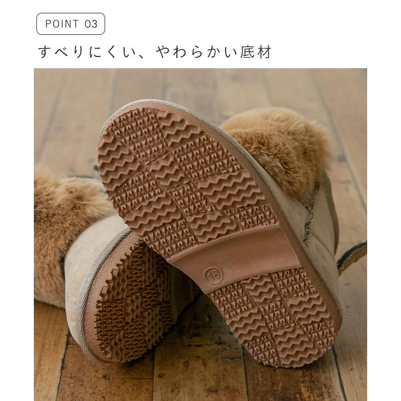 mooimooi（モーイモーイ） ムートンブーツ キッズ ブーツ 男の子 女の子 ベビー キッズ 防寒 撥水 防滑 送料無料 プレゼント 4/ ...