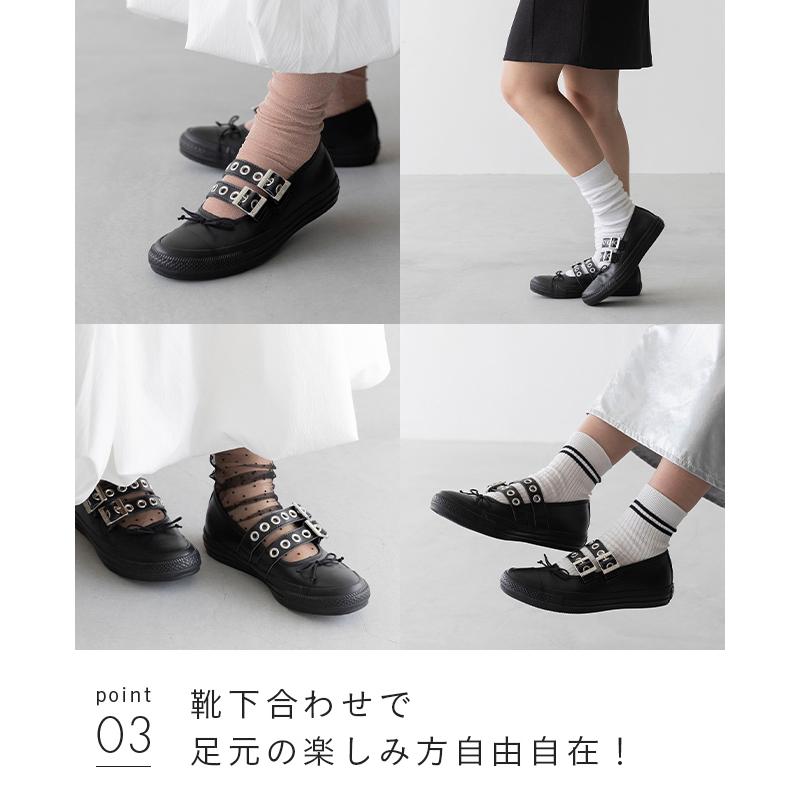 コンバース オールスター CONVERSE ALL STAR BL MANYEYELETS OX メニーアイレッツ バレエスニーカー レディース スニーカー ブラック 痛くない リボン フラットシューズ 正規品 converse 送料無料 【クーポン対象外】 CONVERSE（コンバース） オールスター MANYEYELETS OX メニーアイ