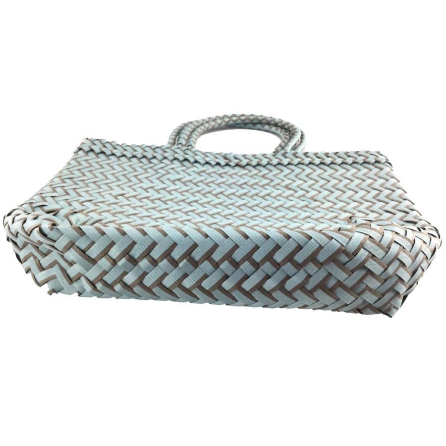 かごトートバッグ 軽量 A4 ヘリンボーン ブルー : アウトレットン - 通販 - Yahoo!ショッピング