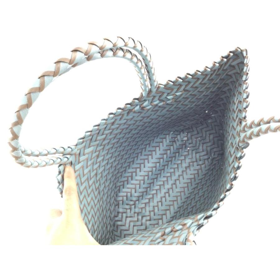 かごトートバッグ 軽量 A4 ヘリンボーン ブルー : アウトレットン - 通販 - Yahoo!ショッピング