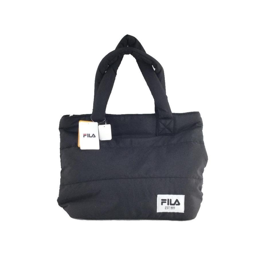 ナイロン ボンディング トートバッグ FILA フィラ ファスナー付き A4 通勤 肩掛け 無地 軽量 ブラック : r8631 : アウトレットン - 通販 - Yahoo!ショッピング