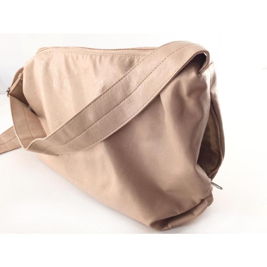 Legato Largo（レガートラルゴ） 訳あり ショルダーバッグ 洗えるフェイクレザー A4対応 レディース ピンクベージュ : アウトレットン - 通販 - Yahoo!ショッピング