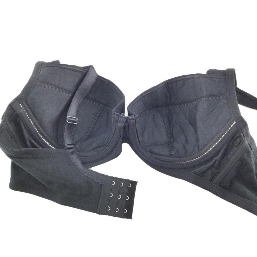 ブラジャー 綿混 アンダーメッシュでむれにくい肩ひも見せてもOK リフトアップブラジャー 2枚組 大きいサイズ E80 ブラック : アウトレットン - 通販 - Yahoo!ショッピング