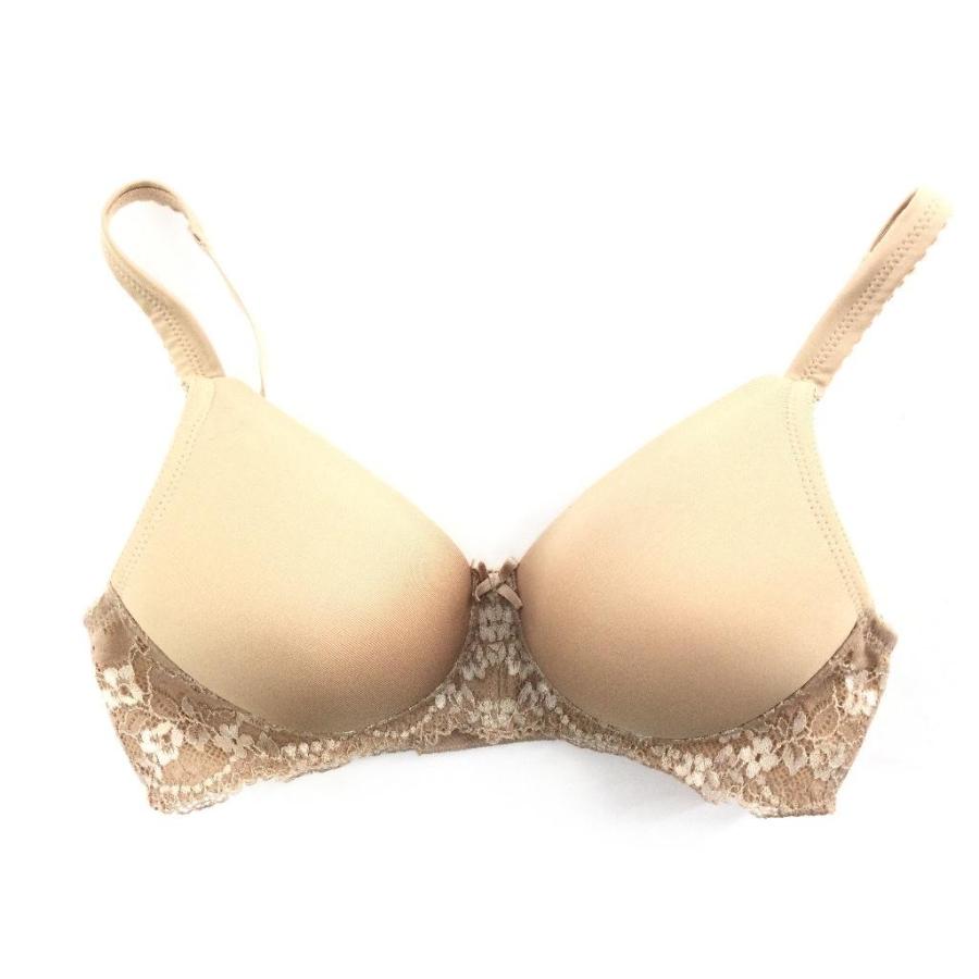 超厚手カップブラ プチバストさんのブラ ノンワイヤー モールドフルカップ レディース 吸汗速乾 A75 スキンベージュ : アウトレットン - 通販 - Yahoo!ショッピング