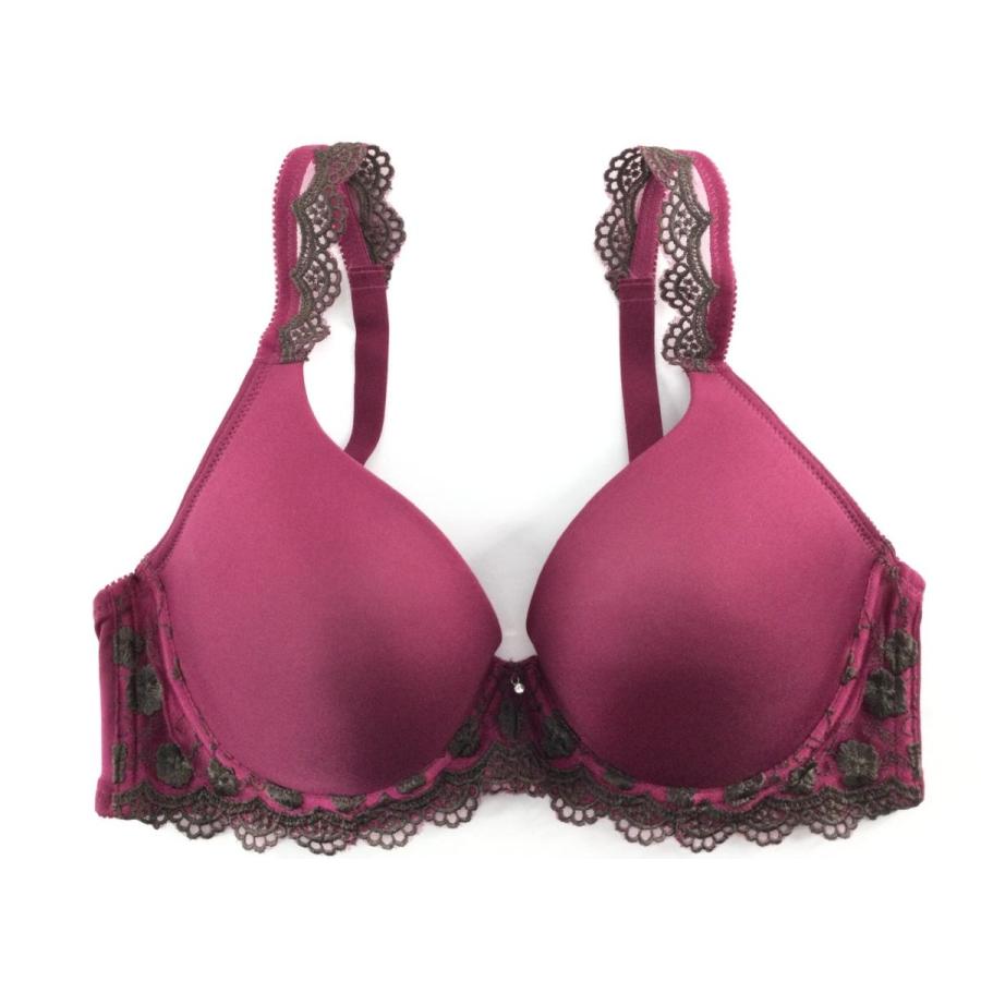 Triumph ブラジャー トリンプ 柔らかモールド 肩ひもレース 二配色 大きいサイズ C75 ワインxブラウン 送料250円 : アウトレットン - 通販 - Yahoo!ショッピング