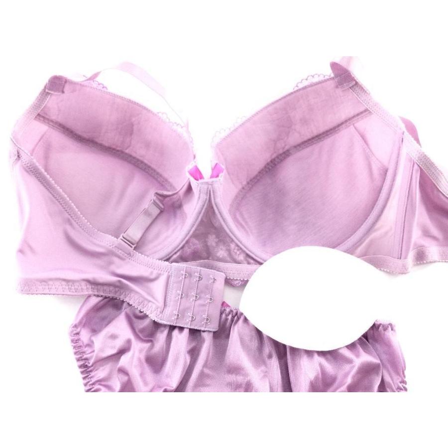 ブラジャー ショーツセット コスモス風 レース 大きいサイズ F85/LL パープル 送料250円 : u875 : アウトレットン - 通販 - Yahoo!ショッピング