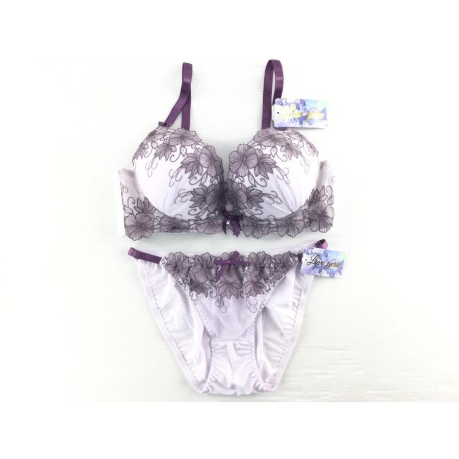 ブラジャー ショーツセット スモーキーフラワー 大きいサイズ D75/M パープル 送料250円 : u925 : アウトレットン - 通販 - Yahoo!ショッピング
