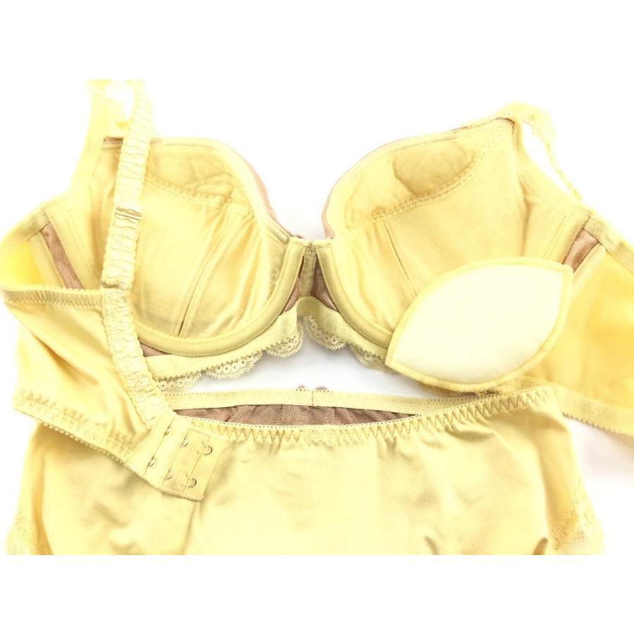 ブラジャー ショーツセット Triumph トリンプ 脇高 編レース 大きいサイズ E75/L ゴールドイエローxソフトモカ 送料250円 : u973 : アウトレットン - 通販 ...