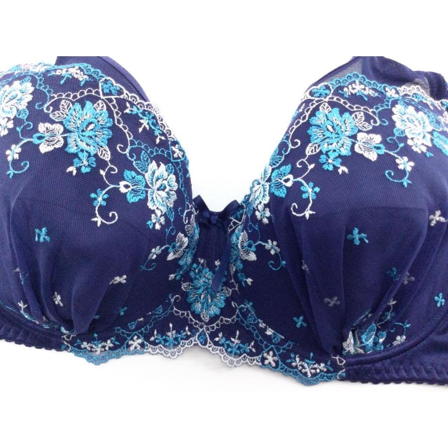ブラジャー バストをしっかり包む フルカップ 大きいサイズ H95 ネイビー 送料250円 : u987 : アウトレットン - 通販 - Yahoo!ショッピング