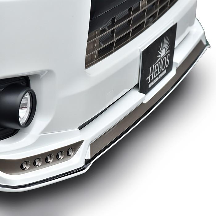 HELIOS（車） 全国送料無料 HELIOS ヘリオス 200系 ハイエース 標準 4型 5型 LED リップスポイラー 未塗装 ...