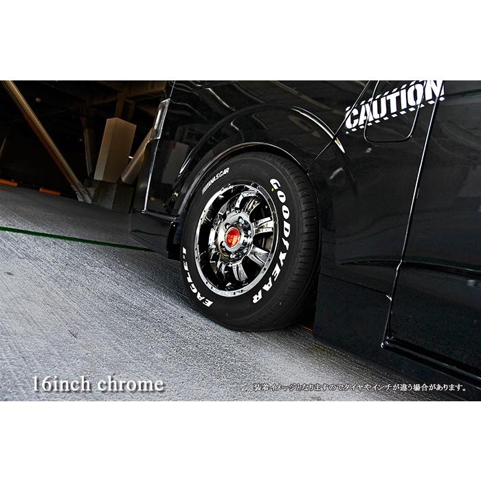 TOYO TIRES 全国送料無料 HELIOS HS-08 クローム 16inch 6.5J 6穴139mm +35 TIRE H20（ホワイトレター） 215/65-16 ホイールタイヤ ...