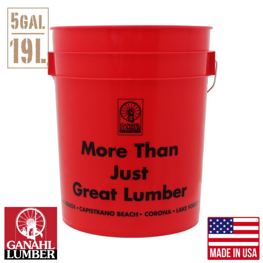 GANAHL LUMBER バケツ 5ガロン LUMBER オリジナル 赤 約18.9リットル : アウトスタンディングMC 2nd - 通販 ...