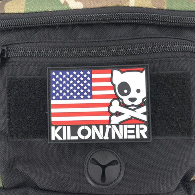 KILONINER キロナイナー フリーダムクロスボーンドッグアンドロゴパッチ KILONINER Freedom Crossbones Dog and Logo Patch PVCパッチ ...