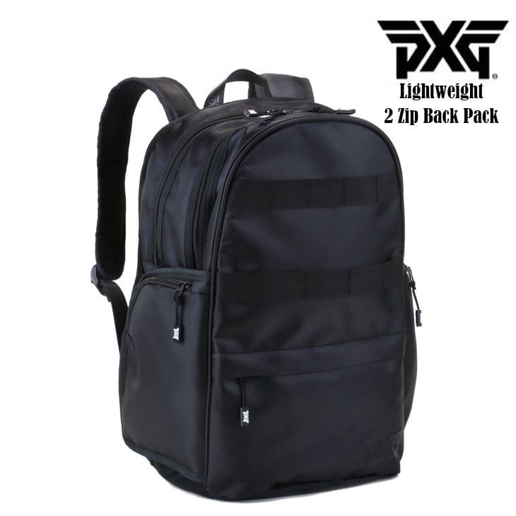 PXG Lightweight 2 Zip Back Pack ライトウェイト ツージップ バックパック ブラック ゴルフバッグ リュック ...