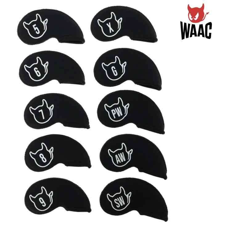 WAAC ワック 【24SS】UNISEX ユニセックス アイアンカバー セット ブラック/072242863 : OVDGOLF2号店 - 通販 - Yahoo!ショッピング