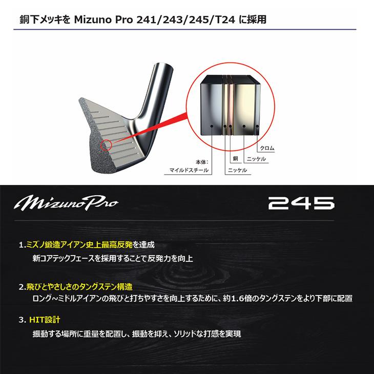 Mizuno Pro 【在庫品即納】【リシャフト対応可能】2023年純正 245 ミズノプロ Dynamic Gold95 6I〜PW ...