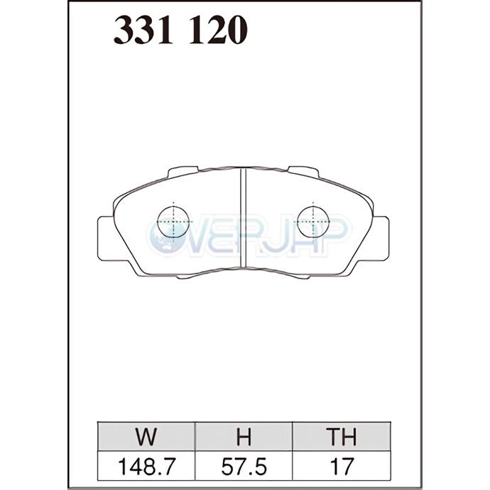 DIXCEL EC331120 EC ブレーキパッド フロント用 ホンダ ステップワゴン RF1/RF2 1996/5〜2001/4 2000 : OVERJAP - 通販 - Yahoo ...