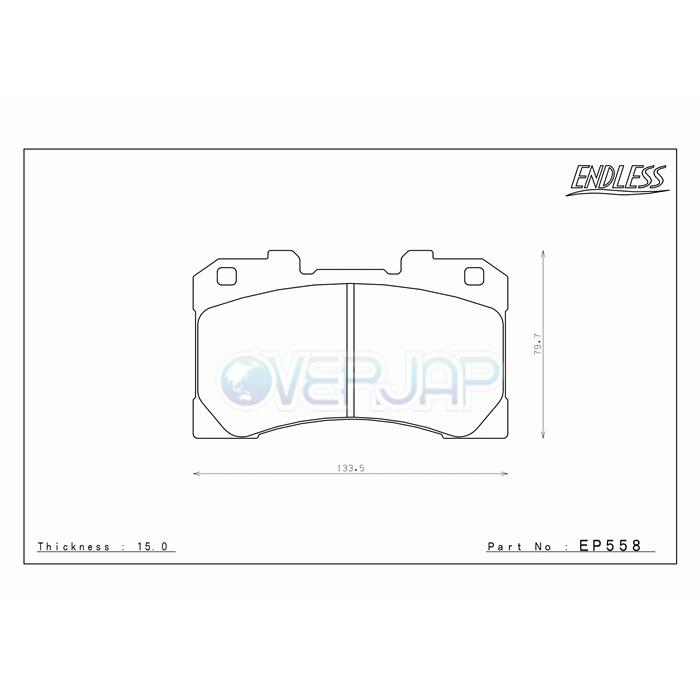 SSS EP558/EP559 ENDLESS SSS ブレーキパッド 1台分セット GR ヤリス GXPA16 2021/9〜 1600 RZ・RZハイパフォーマンス ...
