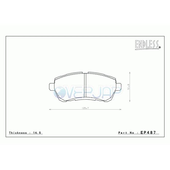 MX72 PLUS 487488 ENDLESS MX72 PLUS ブレーキパッド 1台分セット スイフトスポーツ ZC32S 2011/12〜2016/12 1600 ...