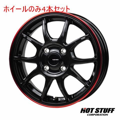4本セット HOT STUFF G.speed P-06 ブラック&レッドクリア (BK/RED) 15インチ 4.5J 100/4 45 タントエグゼカスタム L465S : OVERJAP ...