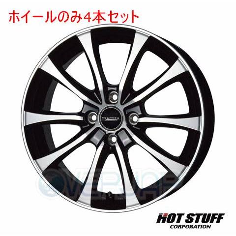 4本セット HOT STUFF Laffite LE07 ブラックポリッシュ (BK/P) 14インチ 4.5J 100/4 45 : OVERJAP - 通販 - Yahoo!ショッピング