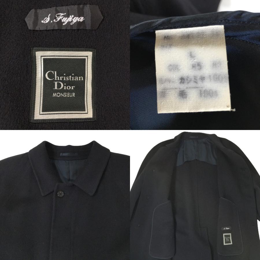 Christian Dior MONSIEUR クリスチャンディオール ムッシュ 90s オールド OLD カシミア ウール コート L : 2401110101 : オーバーラップヤフー店 ...