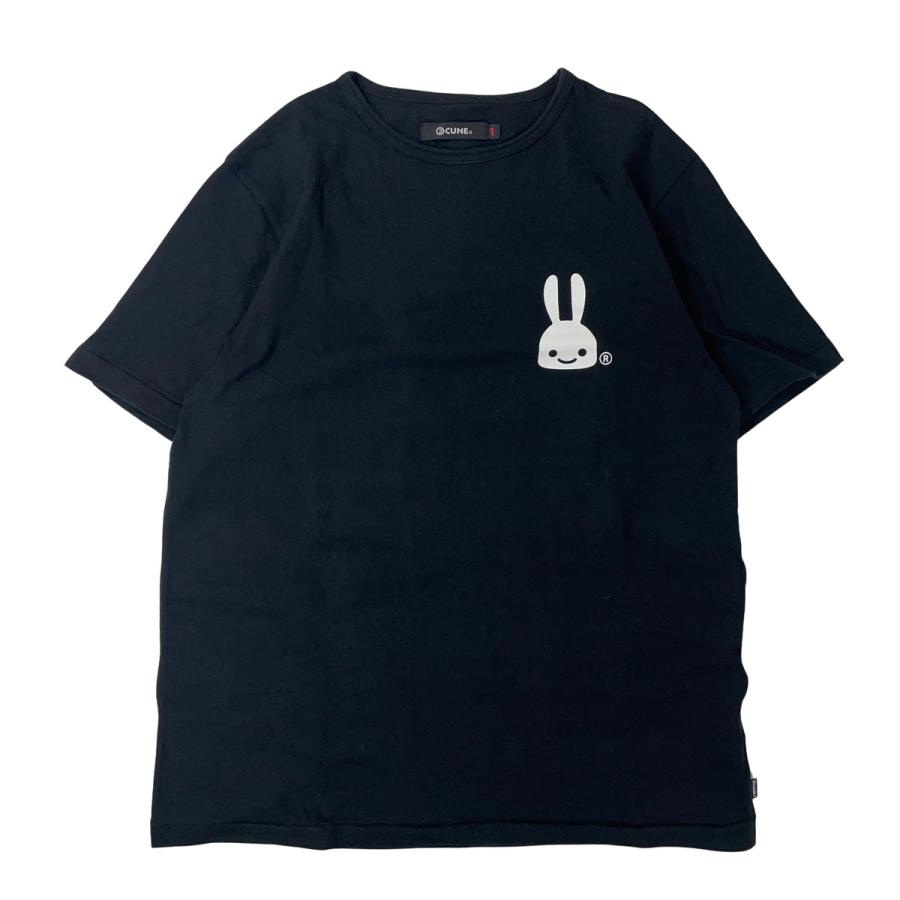 CUNE キューン Tシャツ 半袖 ちょっといいTシャツ GMMM ウサギ GM10HD34A ブラック 黒 1 S 相当 : オーバーラップヤフー店 - 通販 - Yahoo!ショッピング