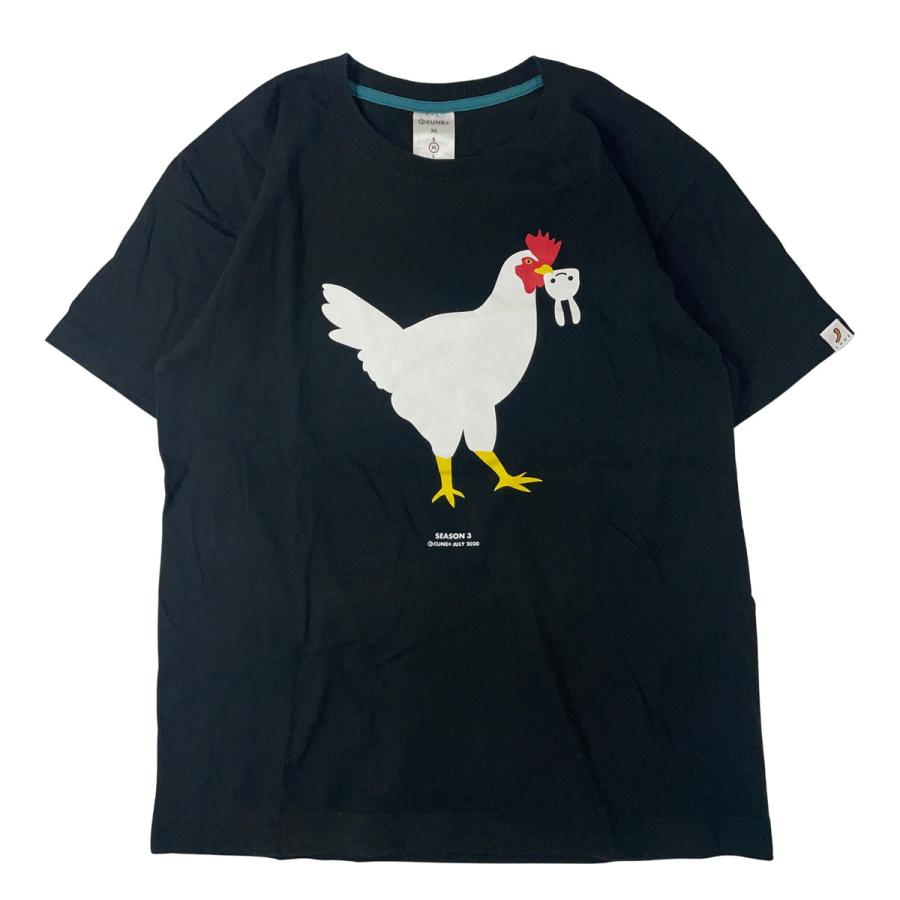 CUNE キューン にわとり うさぎ SEASON3 半袖Tシャツ ブラック M : オーバーラップヤフー店 - 通販 - Yahoo!ショッピング
