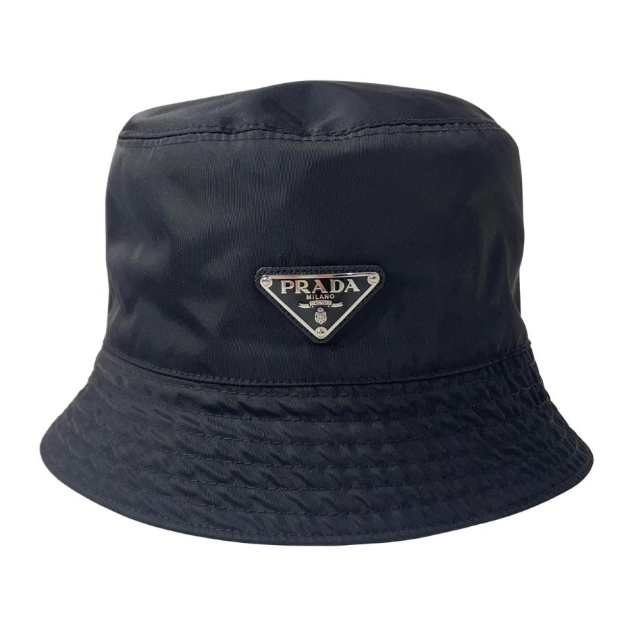 PRADA（プラダ） バケットハット 2HC 137 2B15 NERO 箱・タグつき L : オーバーラップヤフー店 - 通販 - Yahoo!ショッピング