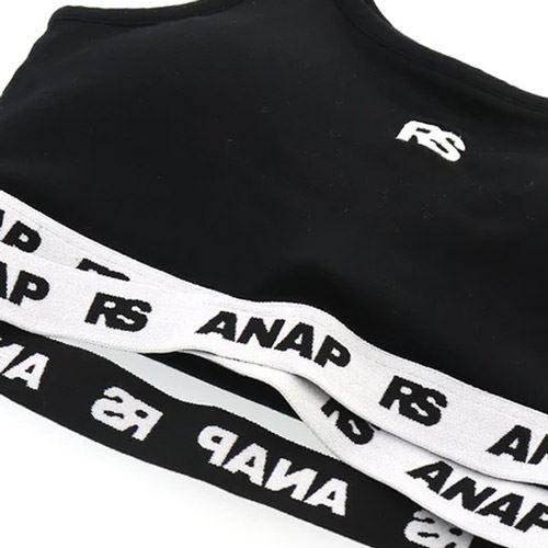 ANAP アナップ 子ども服 135cm-165cm R+S 【リラスポ】クロスブラトップ ブラック 2025春夏 XS(135-145)/S(145-155)/M(155-165) メール便 ...