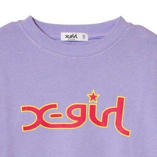 X-girl Stages エックスガールステージス 子ども服 スウェット 80-140cm ミルズロゴトレーナー ラベンダー メール便OK 2025秋冬 : 子ども服のOWLヤフー店 ...