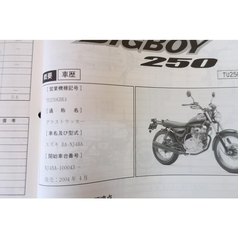 即決！グラストラッカー250/ビッグボーイ/サービスマニュアル/TU250G/GBK4/NJ4BA/検索(取扱説明書・カスタム・レストア・メンテナンス)131 : OWL SECOND ...