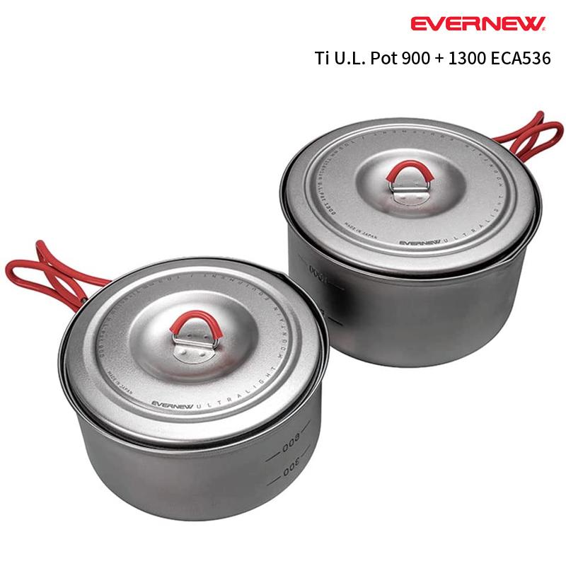 EVERNEW EVERNEW(エバニュ―) Ti U.L. Pot 900 + 1300 ECA536 : 帆布バッグ・登山用品のオクトス - 通販 - Yahoo!ショッピング