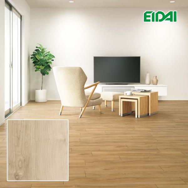 EIDAI フロア 直貼用 在庫品 永大 ダイレクトエクセルネオ40S シート ボーダー形状 ライトグレージュ 溝数0 遮音LL40 床暖房 ...